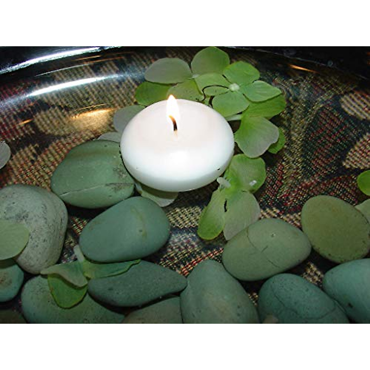 D'light Online Large White Floating Candles 3 Inch Bulk Pack for Events, Weddings, Spa, Home Décor, Special Occasions, Cylinder Vases, Centerpieces at Wedding, and Holiday Decorations (Set of 72, White)