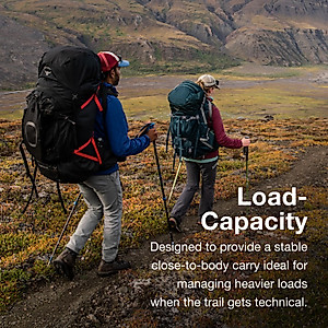 Osprey Aether Plus 100L Men's Backpacking Backpack, Black, S/M