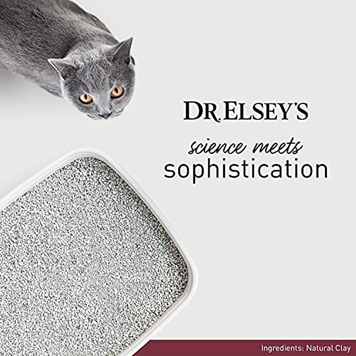 Dr. Elsey's Premium Clumping Cat Litter - Classic - 99.9% Dust-Free, Low Tracking, Hard Clumping, Superior Odor Control, Unscented & Natural Ingredients