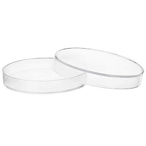 6PK Plastic Petri Dishes with Lids - 6" Diameter, 0.75" Depth - Molded in Polypropylene - Reusable, Autoclavable - Translucent - Eisco Labs