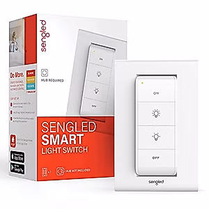 Sengled (E39-G8C) Light Compatible with Alexa, Google, SmartThings, HomeKit and Siri, Smart Hub Required Zigbee Switch Remote Control Bulbs ON/Off/Level Brightness, Dimmable, 1 Pack, White