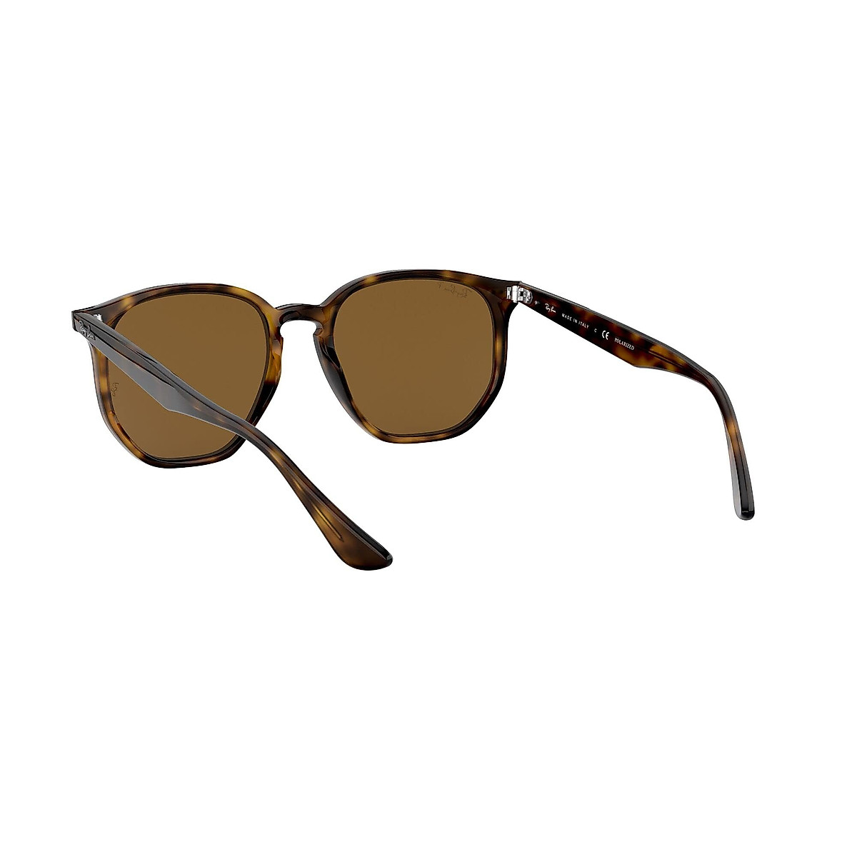 Ray-Ban RB4306 Hexagonal Sunglasses, Light Havana/Polarized Brown, 54 mm