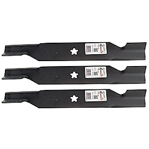 3 Rotary Mower Bagging Blades Fit AYP/Roper/Sears/ Husqvarna 187256 187255 532187256 GTH26K54T MZ5424S YTH26V56