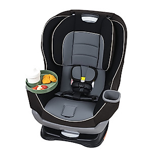 Travel Tray Round, USA Made Easily Convert Your existing Cup Holder to a Tray and Cup Holder for use in a Car Seat, Booster, Stroller, Golf Cart and Anywhere You Have a Cup Holder! - Moss Green