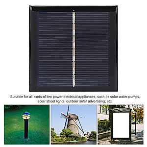 Solar Panel, Polysilicon Solar Charging Board 0.6W 3V for Small Household Lighting System