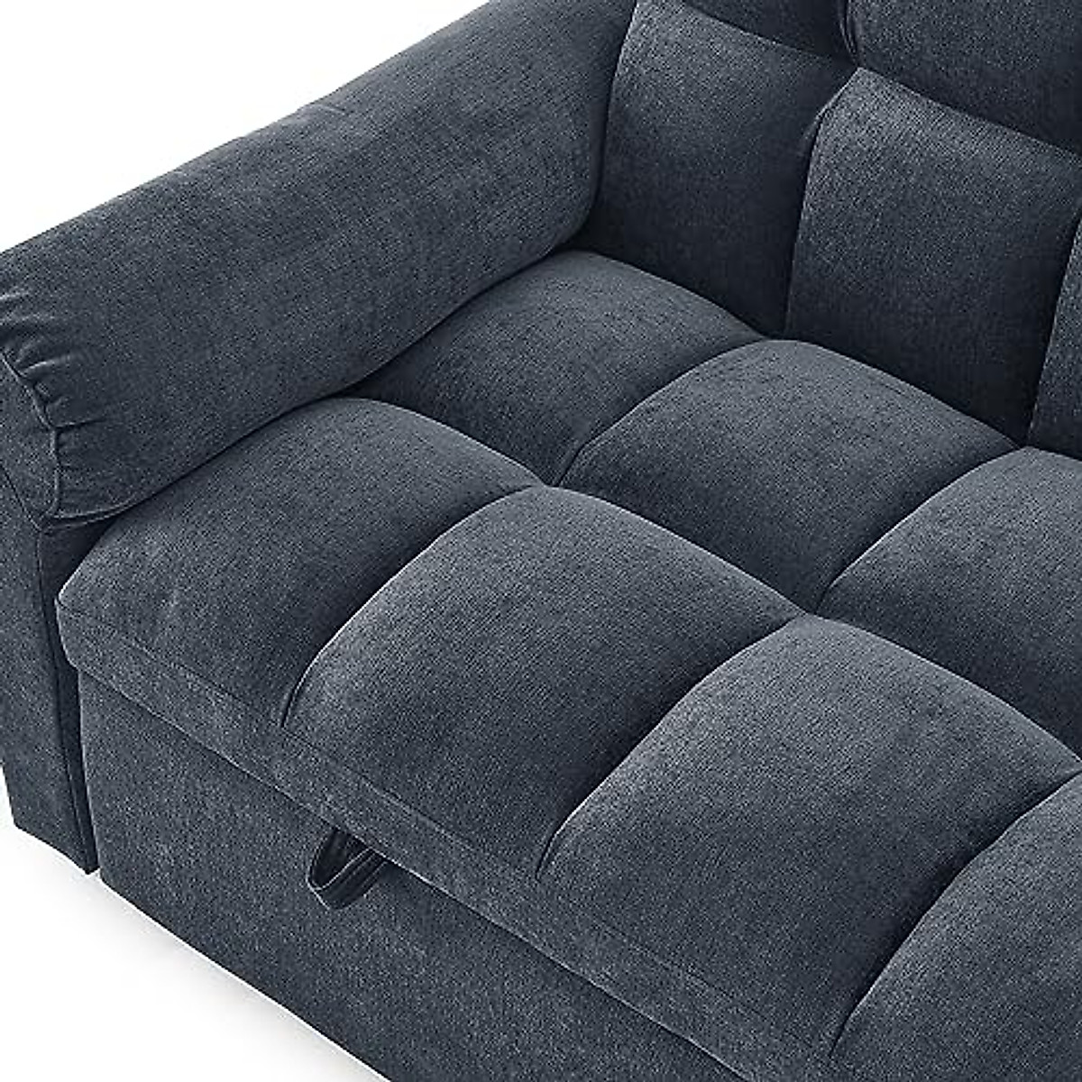 ERYE 3-in-1 Loveseat Futon Sofa Convertible Twin Bed,Love Seat W/Pull Out Sleeper Couch Bed & Reclining Backrest for RV Office Small Space Living Room Furniture Sets