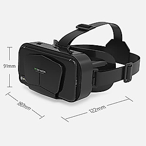 TooTwo VR Headset, Universal Gaming Virtual Reality Goggles Adjustable 4.7-7.2 Inch Screen Compatible with iPhone, Samsung and Android Phone (VR)