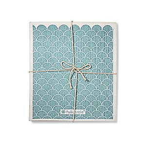 Full Circle Set of 3 Good Sheet Plant-Based Dishcloths – Super-Absorbent Reusable Dish Cloths - Multi-Use Washable Cleaning Cloths/Towels, Scales