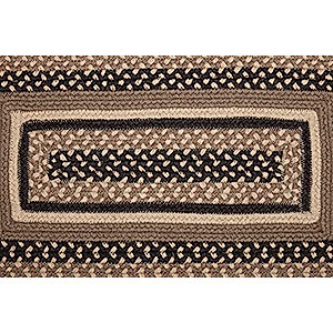 VHC Brands Sawyer Mill Small Jute Rectangular Area Rug Farmhouse Country Style Doormat Non Skid Pad 20x30