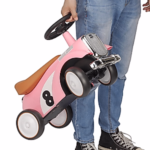 Toddler Car - JOYLDIAS Ride on Cars for Toddlers for 1.5-3 Years Old with Limited Steering Wheels, Secret Storage, Pink