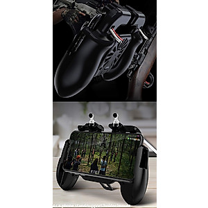 Mobile Game Controller with Cooling Fan for Fortnite PUBG,Smartphone Game L1R1 Triggers Controller Joystick Gamepad w/Aim and Fire Buttons for 4.7-6.5" Android iOS iPhone