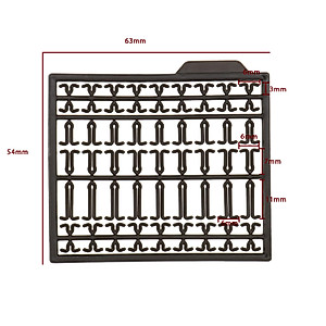 ECSiNG 30PCS Hair Rig Stops Boilie Bait Stops Boilie Stoppers Extender Carp Fishing Tackle Accessory for Boilies Pellets Meat Corn 3x6mm 7x6mm 11x6mm