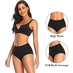 Annenmy Womens Underwear, Soft Breathable Brief Cotton Panties Underwear for Women (Small, Muti-A, 5-Pack)