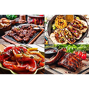 Stainless Steel Vertical Skewer Set - Grill Skewers for Al Pastor, Shawarma, Kebab, Gyro Meat, Rotisserie Chicken - 3 Removable Spikes, Silicone Brush & Danos Original Seasoning - US Company