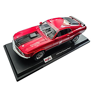Maisto 1970 Ford Mustang Mach 1 Special Edition 1/18 DieCast Red/Black Car #31453