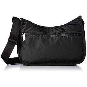 LeSportsac Classic Hobo Handbag, Black, One Size