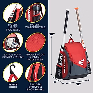 Easton | GAME READY Backpack Equipment Bag | Youth | Red/White/Blue