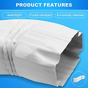 Gutter Downspout Elbow Style B (offset=3) Zig Zag Elbows 2” x 3” White Aluminum S-shape