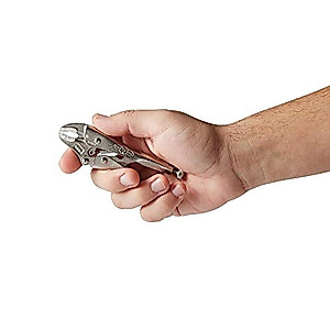 IRWIN VISE-GRIP Original Curved Jaw Locking Pliers with Wire Cutter, 4", 1002L3