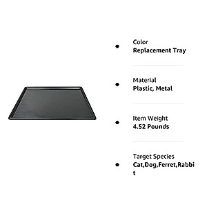 Confote 35.4 X 23.5 inch Replacement Tray for Dog Crate Pans Plastic Bottom for Pet Cages Crates Kennels Dogs Cat Rabbit Ferret Critter