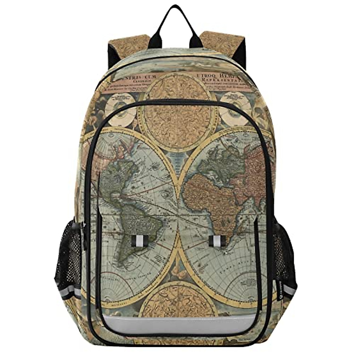 ALAZA Ancient World Map Casual Backpack Bag Travel Knapsack Bags