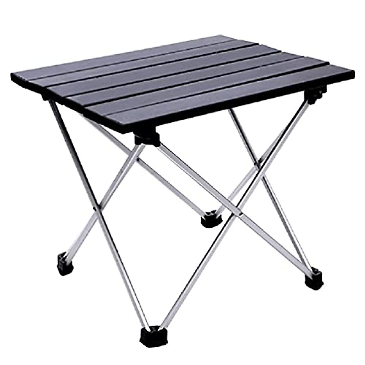 Outdoor Folding Portable Picnic Camping Table Aluminum Roll-up Table with Easy Carrying Bag Indoor Outdoor Camping Camping Tables That fold up Lightweight for Cooking Foldable Camping Table
