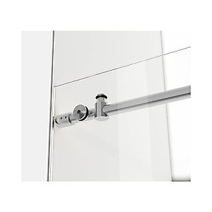 Elegant Kitchen and Bath SD101-6076BNK Frameless Shower Door 60 x 76 Brushed Nickel
