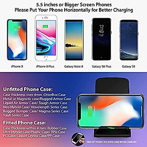 Wireless Charger for Apple iPhone 14| 13 | 13 Mini | 13 Pro | 13 Pro Max | 12 Mini | 12 Pro Max | 11 | Xs Max | Xr | X | 8 | 8 Plus | SE 2020 Qi-Certified 7.5w Fast Charging Stand