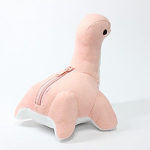 New Nessie Plush Toys,7.9 in Creative Loch Ness Monster Plush Toy Wacky Throw Pillow,Fun Anime Character Stuffed Dolls for Cartoon Anime Game Fans Gift（Pink）