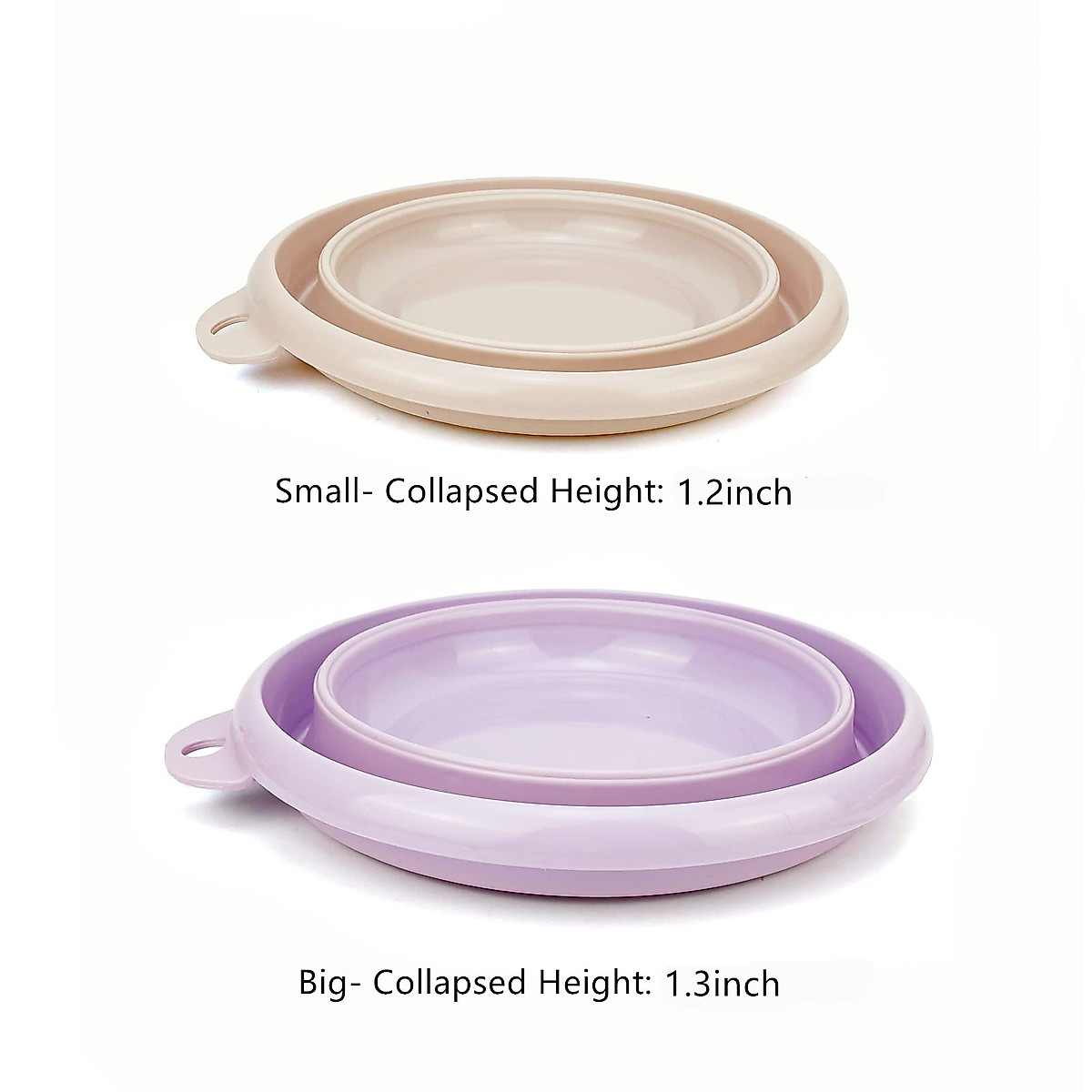 CARTINTS 2Pack Collapsible Wash Basin Collapsible Dish Tub Collapsible Sink,Space Saving for Dishing, Fruit, and Camping, Hiking and Home