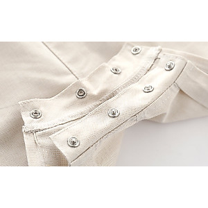 Baby Boys Gentleman Outfits Suits, Infant Short Sleeve Shirt+Bib Pants+Bow Tie Overalls Clothes Set