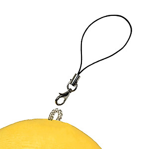 EvZ Emoji Iconic Emoticon Cushion Stuffed Plush Cute Soft Keychain, 3 inches, Pack 3