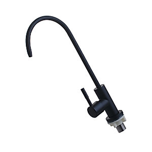 UKCOCO 1pc Clean Water Faucet Swivel Faucet Outdoor faucets Black Sink Faucet Mini Drinking Water tap Drinking Fountain Faucet Brass Faucet Kitchen Household Faucet Single Cooling Faucet