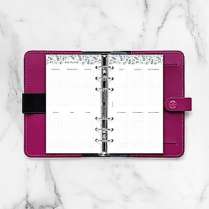 Filofax Calendar Diary Refill, Personal/Compact Size, Week-to-View, Garden Minimal Diary Pack, Multilingual: Five Languages, 2024 (C68492-24)
