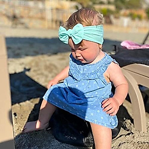 jollybows 20pcs Baby Girls Nylon Headbands Turban Hair Bows Hair Band Elastic Hair Accessories for Kids Toddlers Infants Newborn