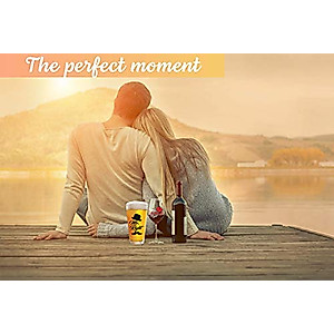 Funny Wedding Gifts | Mr. Right and Mrs. Always Right Glasses Beer & Wine Glass | For Engagement, Gifts for Couples, Anniversary, Newlyweds, Bridal Shower, Bachelorette, Valentines Day, Couples Unique