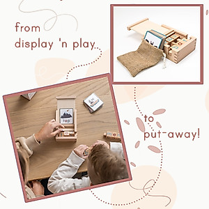 Wooden Reading Blocks Montessori Toy for Toddlers - Preschool Educational Alphabet Puzzle Manipulatives & Learning Games for Boys & Girls - Kids Love Learning with Our CVC Phonics Activity