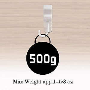 Saim 10Pcs Plastic Hooks Clip Design Firm Hanger ABS Smooth and Bright Suitable for Bathroom Kitchen Bedroom Offices