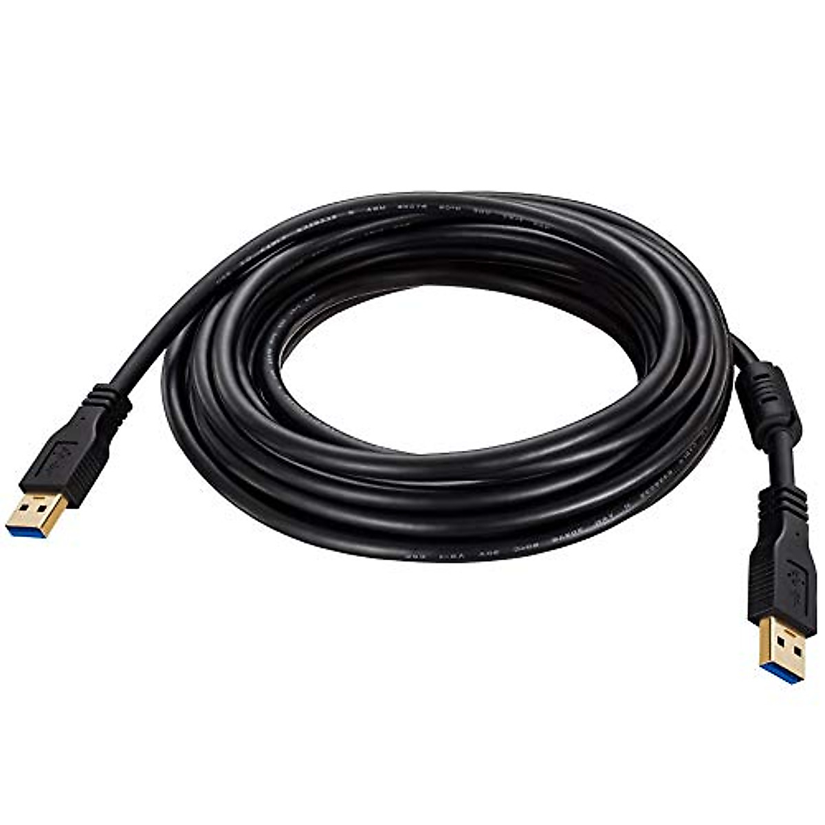 Ruaeoda USB to USB Cable Male to Male 20 ft, Long USB 3.0 Cable A to A for Data Transfer Hard Drive Enclosures, Printer, Modem, Cameras