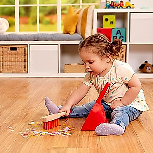 Battat- Kids Cleaning Set – Cleaning Toys For Toddlers, Children – Pretend Play Kit- Broom, Mop, Brush, Dustpan, Duster- Sweep n' Clean- 2 Years +