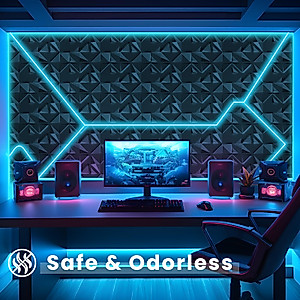 15.7"x11.8" 3D Wall Panels, 24PC Modern Interior Accent Wall Panel Geometric Textured Wall Tiles for for Living Room Hotel Office, Coving 31 Sq.Ft