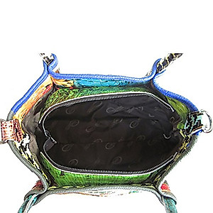 Amerileather Everly Animal Print Rainbow Handbag (#1926-9)