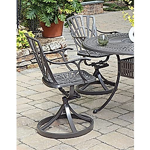 homestyles 6661-53 Outdoor Swivel Rocking Chair, 21.25Lx24Dx36.25H, Taupe