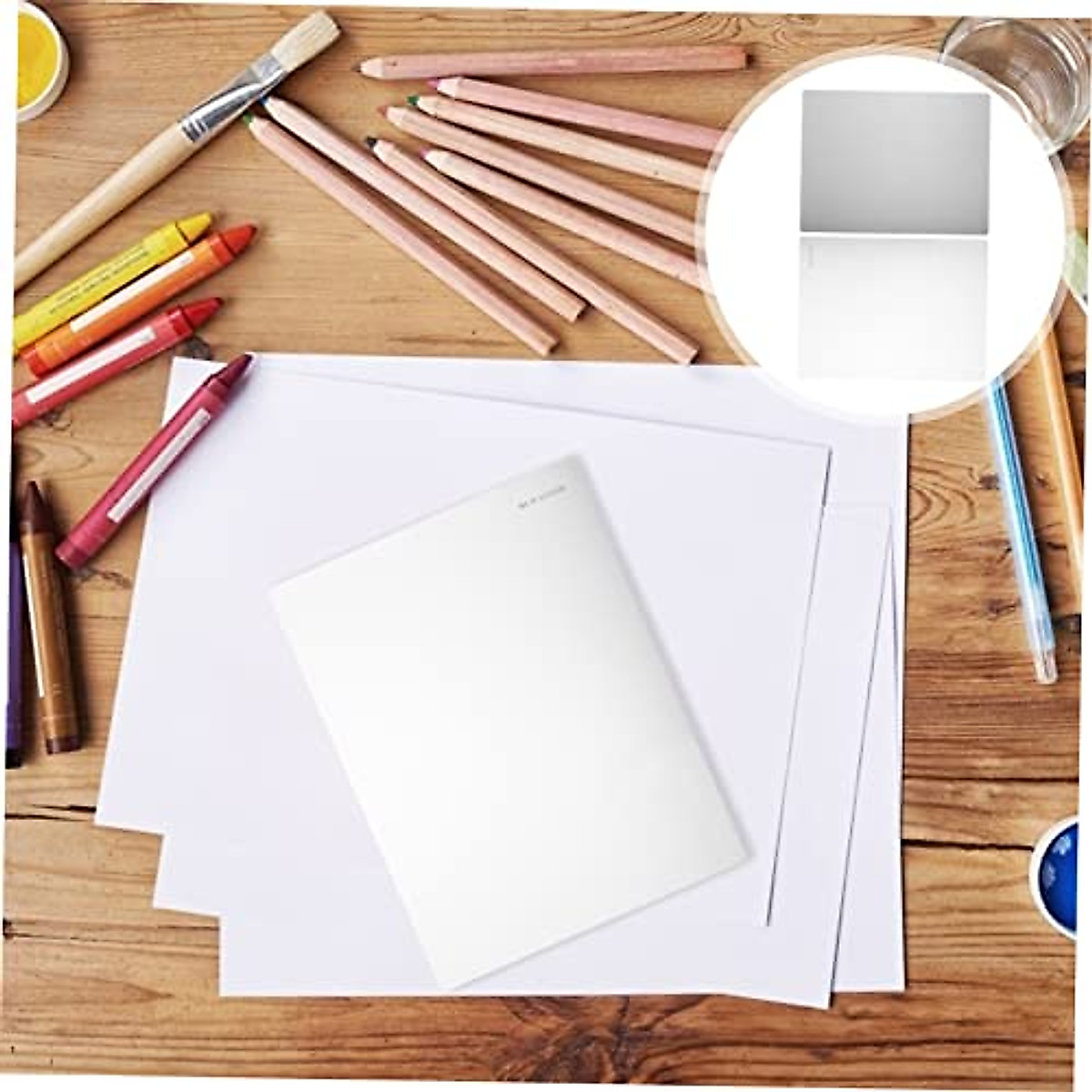 Sketching Board 32 pcs Supple Slip Mat For Supplies Anti-slip Boards Plates Think Tablets Business Lapboards Great Test Exam White Clear Pads Stationery And Practical Desk