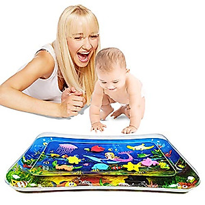SUNSHINE-MALL Inflatable Tummy Premium Water mat Baby and Toddlers is The Perfect Fun time Play Activity Center Your Baby's Stimulation Growth (70 x 50 cm)