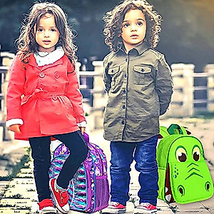 gxtvo Mermaid Backpack for Girls, Toddler Sequin Preschool Bookbag, 12" Cute Cartoon Animal School Bag