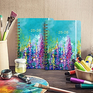 Planner 2023-2024 - Jul.2023 - Jun.2024, 2023-2024 Planner, Academic Planner 2023-2024, 2023-2024 Planner Weekly & Monthly with Tabs, 6.3" x 8.4", Hardcover + Back Pocket + Twin-Wire Binding, Daily Organizer - Oil Painting