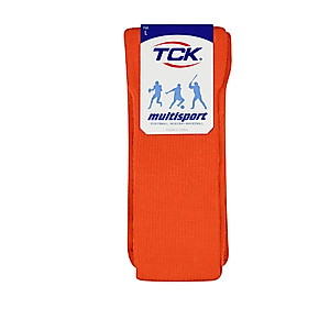 TCK TS All Sport Polyester Baseball Football Soccer Volleyball Tube Sock (Orange, Small)