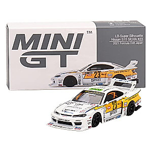 S15 Silvia LB-Super Silhouette #23 Right Hand Drive Formula Drift Japan 2021 Ltd Ed 4200 pcs 1/64 Diecast Model Car by True Scale Miniatures MGT00434
