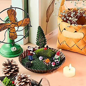 Fairy Garden Accessories Cute Dwarfs Statues Miniature Figurines for Outdoor or House Desktop Decor Camping Dwarfs Kit of 4 pcs